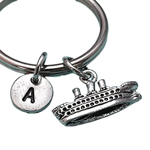 Amazon.com: Cruise ship keychain, cruise ship charm, nautical keychain ...