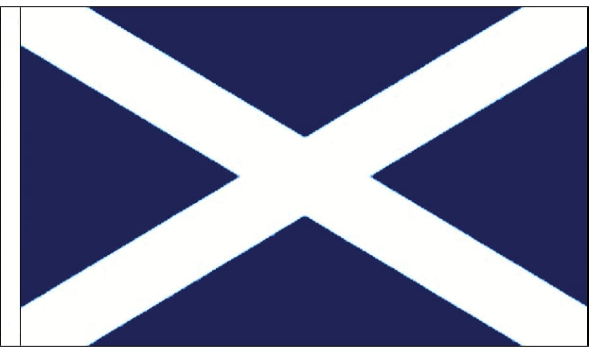 9" x 6" (22.5 x 15 cm) Scotland St Andrews Saltire Navy Blue Burns ...
