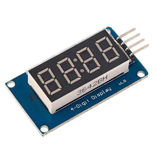 TM1637 (TM 1637) 4 Digits 7 Segment Led Display Module with Clock for Arduino : Amazon.in ...
