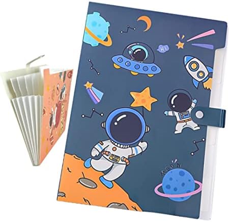 TLISMI Space Astronaut Theme File Folder with Button Lock 1pcs Cartoon ...