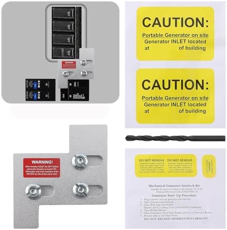 GenCap Generator Interlock Kit Compatible with GE Vertical Main 150 and ...