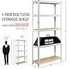 Amazon.com: Topeakmart 5-Tier Utility Shelves, Metal Storage Shelves ...