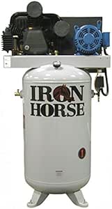 Amazon.com: Iron Horse, 2 Stage Stationary Air Compressor With Mag ...