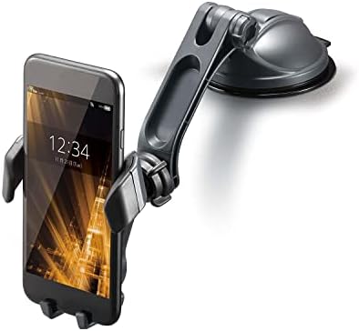 Amazon | カーメイト 車用 スマホホルダー 車載ホルダー ダッシュボード 【 吸盤 取付 】 片手で簡単ホールド 【 ロングアーム 】 ウィングキャッチ ブラック SA34 | 携帯 ...