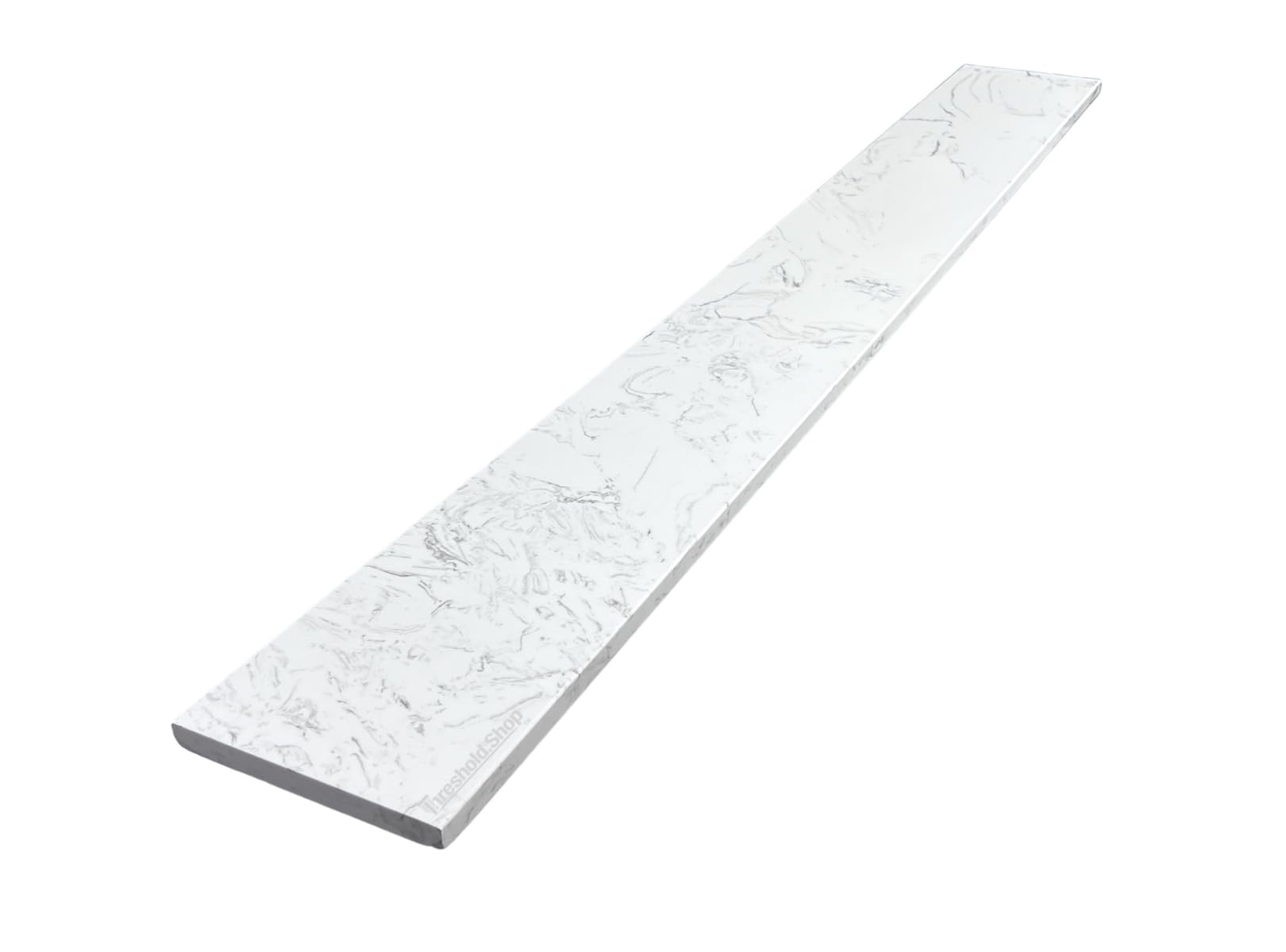 Threshold.Shop 48 inch Shower Curb Top | Statuario Engineered Marble ...