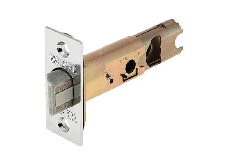 2 X Satin Chrome Spring Door Backset Latch (2 Total Units), Handlesets ...