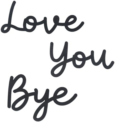 Amazon.com: Love You Bye Sign Home Sign Wall Decor Unique Above Door ...