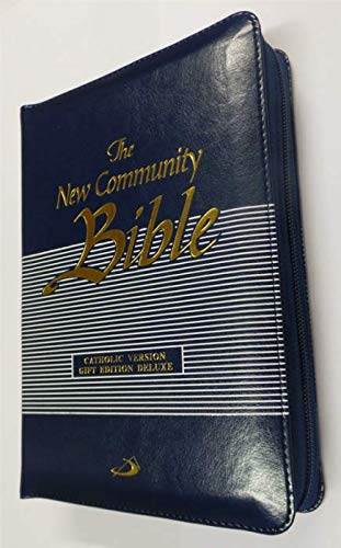 The New Community Bible (Standard Blue Zipped Edition): Catholic ...