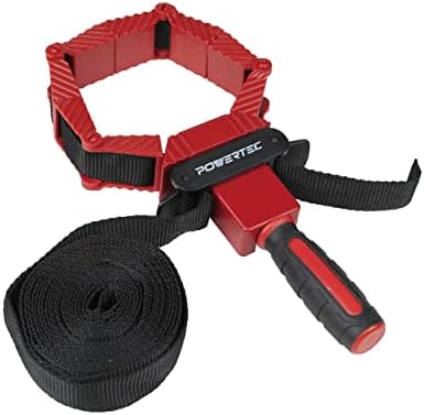 POWERTEC Strap Clamps for Woodworking – Quick Release Band Clamps with ...