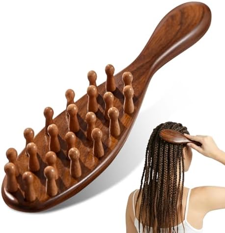 Amazon.com : Natural Sandalwood Loc Brush - Ergonomic Dreadlock ...