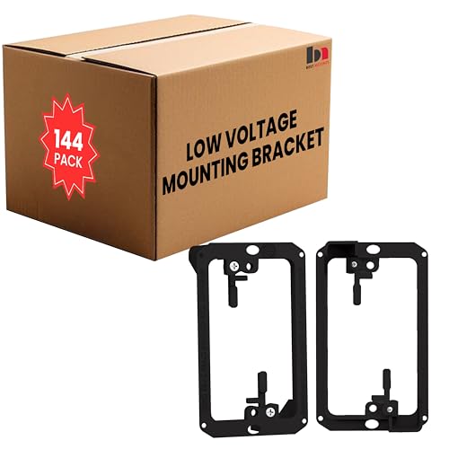 Snapklik.com : Best Mount 144 Pack Low Voltage Mounting Bracket 1 Gang ...