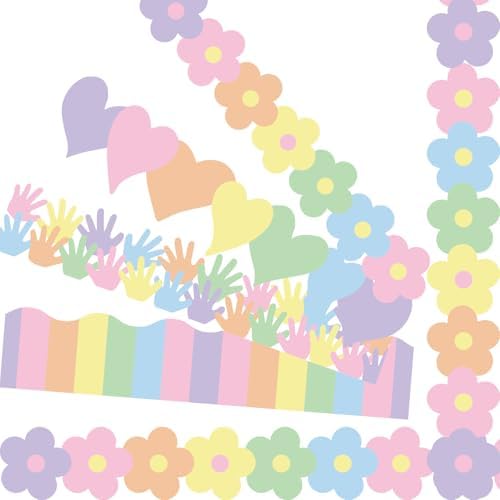 Amazon.com: 68 Ft Boho Bulletin Board Borders Retro Groovy Classroom ...