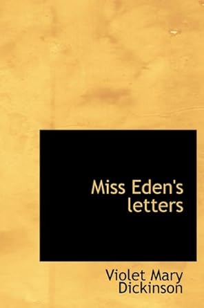 Miss Eden's letters | Amazon.com.br