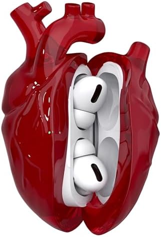 Amazon.com: Heart-Shaped Liquid Silicone Protective Case for AirPods ...