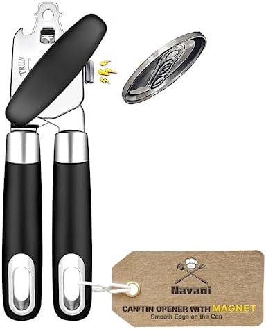 Navani Can Openers with Magnet - Heavy Duty Safety Tin Opener for ...