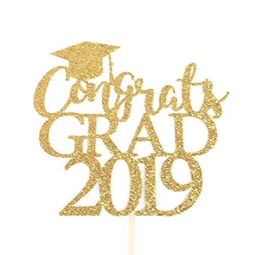 Congrats Grad 2019 Cake Topper Graduation Cake Topper Graduation Party ...