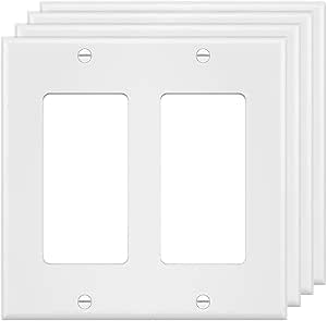 2-Gang Decorator Wall Plate Cover Double Switch Outlet Electrical ...