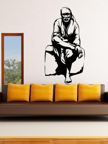 WallMantra Sai Baba Wall Sticker Medium Size : Amazon.in: Home Improvement