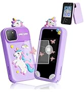Amazon.com: Pink Unicorn Kids Phone, 2.8" IPS Touchscreen Kids Smart ...