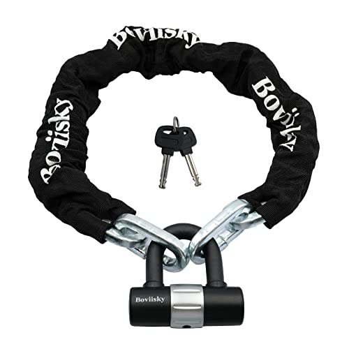 Heavy Duty Chain Lock, With U-Lock, Chain:120cm Length X 12mm Dia,Made ...
