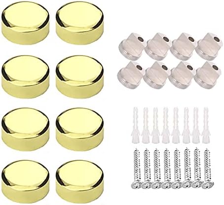 Amazon.com: CRL Polished Brass Round Mirror Clips - Set : Tools & Home ...