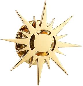 Amazon.com: Stainless Steel Solar Apollo Sun Brooch for Mens Lapel Pins ...