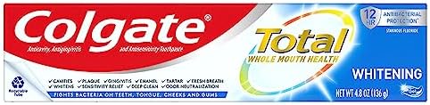 Amazon.com : Colgate Total Teeth Whitening Toothpaste, 10 Benefits ...