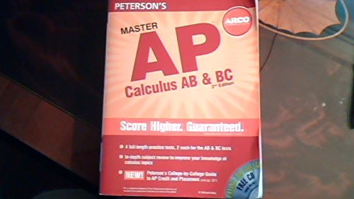 Master the AP Calculus AB & BC, 2nd edition: Peterson's: 9780768924701 ...