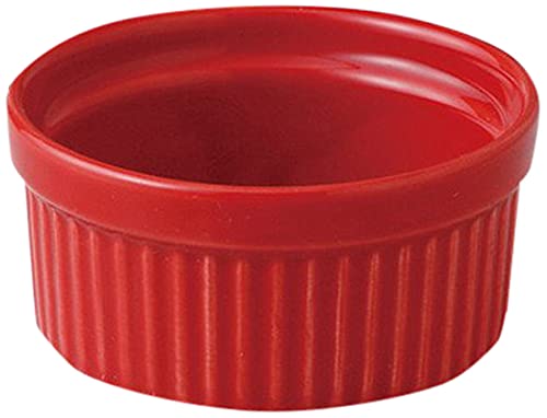 Buy Set of 10, Red, 3 Souffle, 3.1 x 1.4 inches (8 x 3.5 cm), 3.5 oz ...