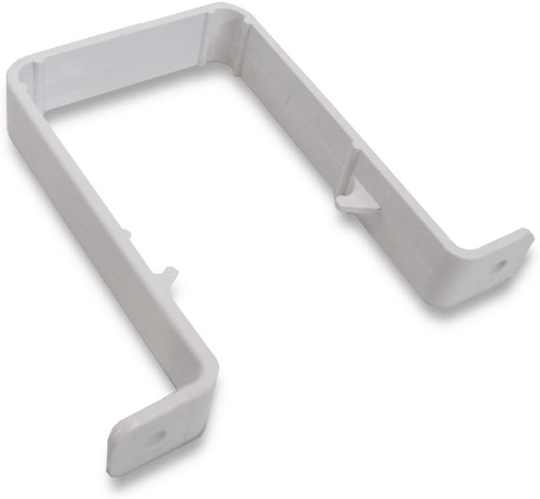 Rainwater Pipe/Downpipe Brackets - White Square Pipe Clips - Pack of 5 ...