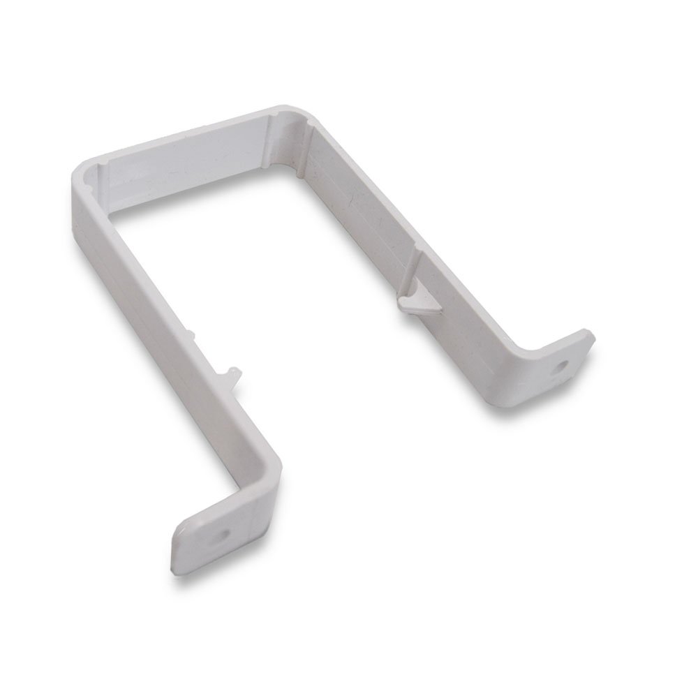 Rainwater Pipe/Downpipe Brackets - White Square Pipe Clips - Pack of 5 ...