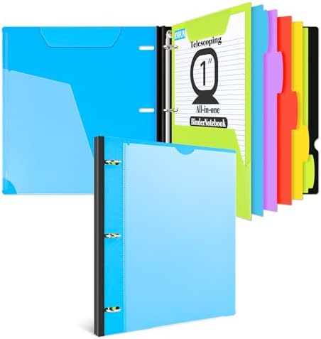 Amazon.com : Tashkummy Pivotable Refillable Notebook, 1 Inch 3 Ring ...