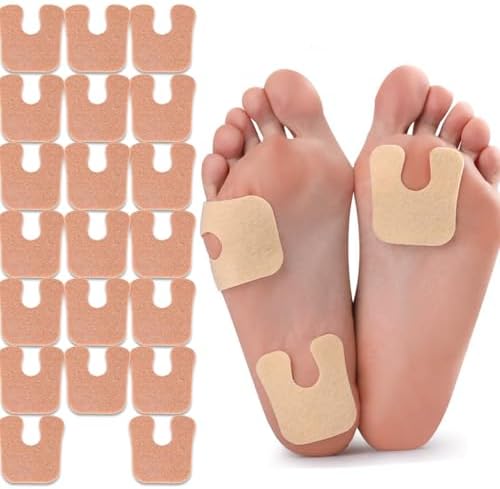 U Shape Horseshoe Pads Toe Spacers for Feet, Callus Cushions Moleskin ...