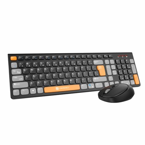 Portronics Key7 Combo Wireless Keyboard & Mouse Set with Copilot AI, 2. ...