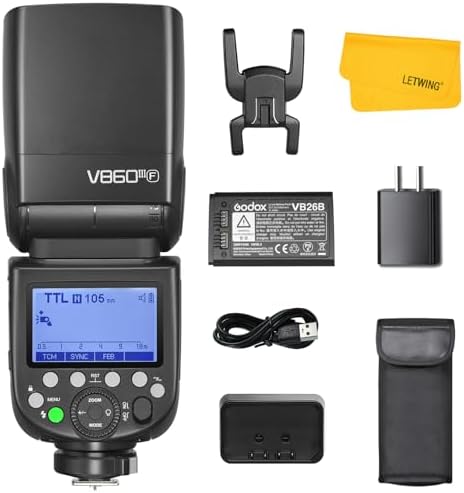 Amazon.com : Godox V1N USA V1 NU Round Head Flash for Nikon TTL Hot ...