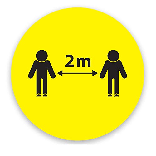 SIGN EVER Please Keep 2 Meter Social Distance Information Printed Sign ...