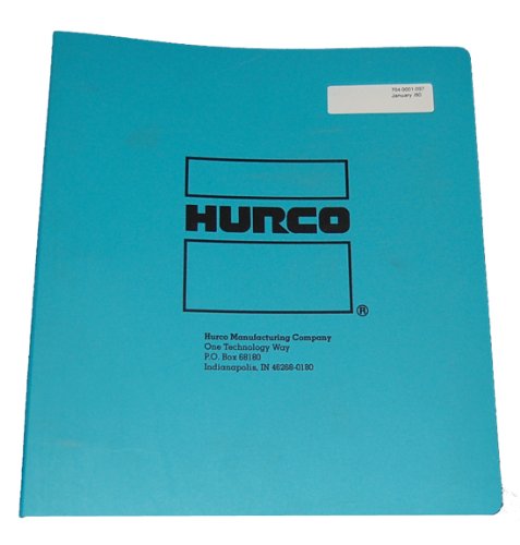 Hurco CNC MB-II Three Axis Mill Operation Manual: Hurco: Amazon.com: Books