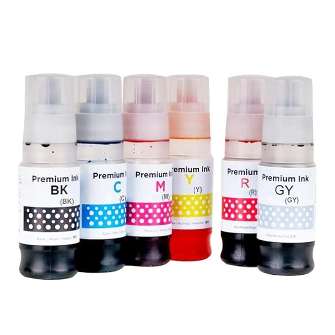 GI-73 Ink Bottle for Canon G570, G670, G550, G650, G620 Printers (All 6 ...