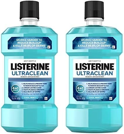 Amazon.com : Listerine Ultraclean Oral Care Antiseptic Mouthwash ...