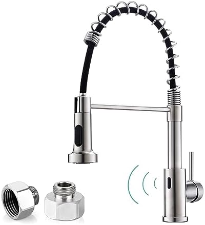 WEWE Touchless Kitchen Faucet with Pull Down Sprayer - Motion Sensor ...