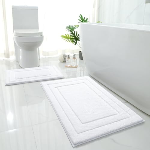 Amazon.com: Buganda Memory Foam 2 Pieces Bath Rugs Set - Soft Non-Slip ...