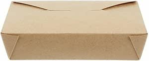 Amazon.com: To Go Food Containers 50 Pack - Kraft Microwavable Folded ...