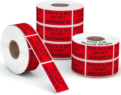 Amazon.com: This is a Set Do Not Separate Labels (1in. X 2in. - 500 ...