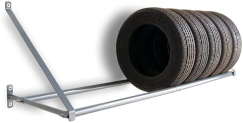 Amazon.com: MaxxHaul 70489 Adjustable Wall Mount Folding Tire Storage ...
