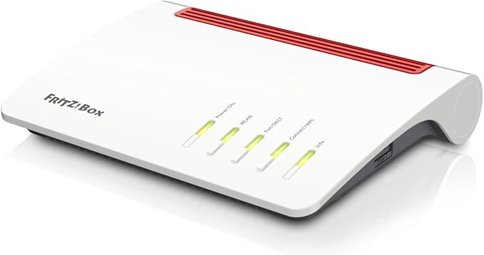 AVM Fritz!Box 7690 (Wi-Fi 7 DSL Router with 5,760 Mbps (5GHz) & 1,376 ...