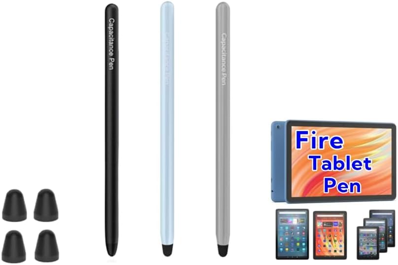 Amazon.com: 3PCS AMZ Fire Tablet Pen for AMZ Fire Max 11 Pen, Fire HD 8 ...