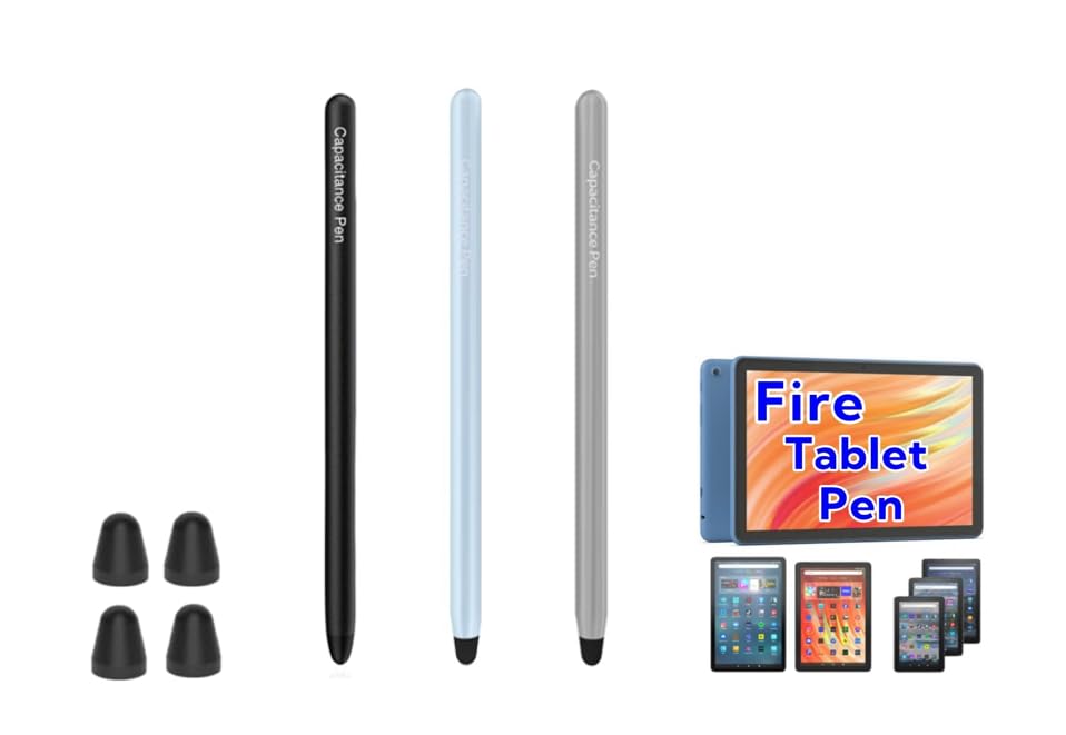 Amazon.com: 3PCS AMZ Fire Tablet Pen for AMZ Fire Max 11 Pen, Fire HD 8 ...
