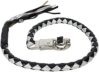Amazon.com: Dream Apparel 36" Motorcycle Get Back Whip Genuine Leather ...