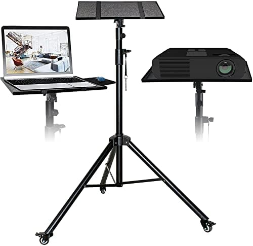 Projector & Laptop Floor Stand: Portable Lectern/Table, adjustable to 1 ...