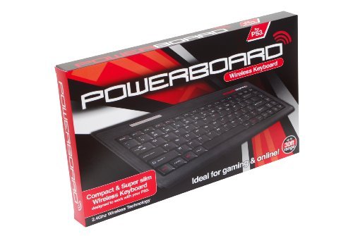 PS3 Wireless Slimline Powerboard/ Keyboard (black) : Amazon.de: Games